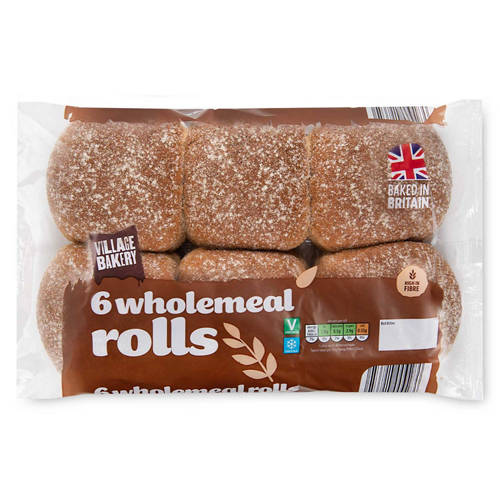 Wholemeal Rolls 6 Pack | ALDI UK
